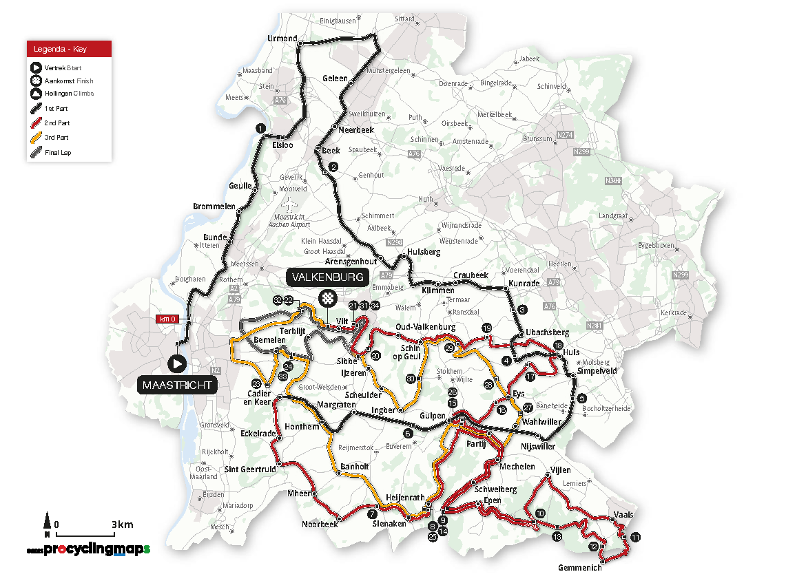 Amstel Gold Race 2025 route | Cyclingnews