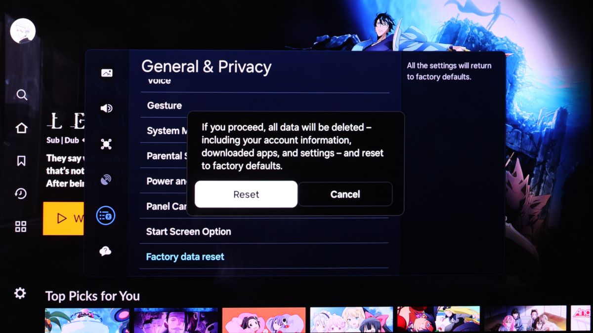 Here's how to reset a Samsung TV | Tom's Guide