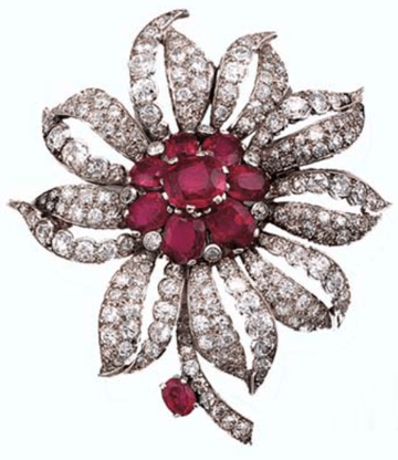 History of Princess Margaret's Ruby and Diamond Brooch | Woman & Home