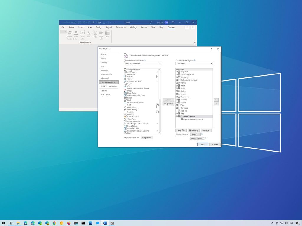 How to add or remove commands from Ribbon menu in Office | Windows Central