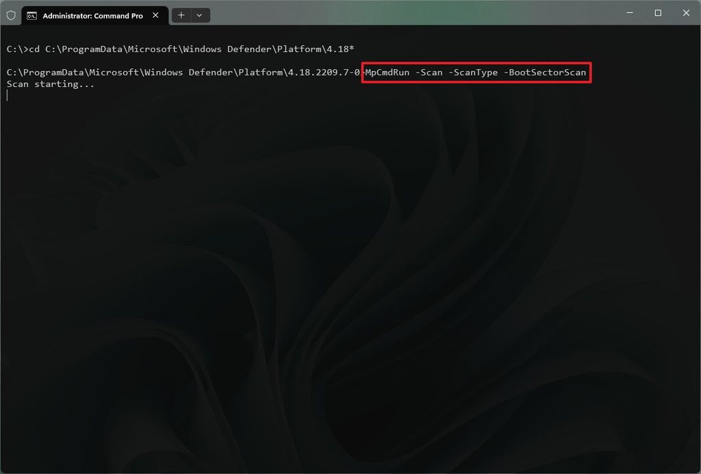 How to manage Microsoft Defender Antivirus from Command Prompt on ...