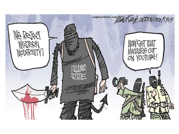 Editorial cartoon world ISIS YouTube | The Week