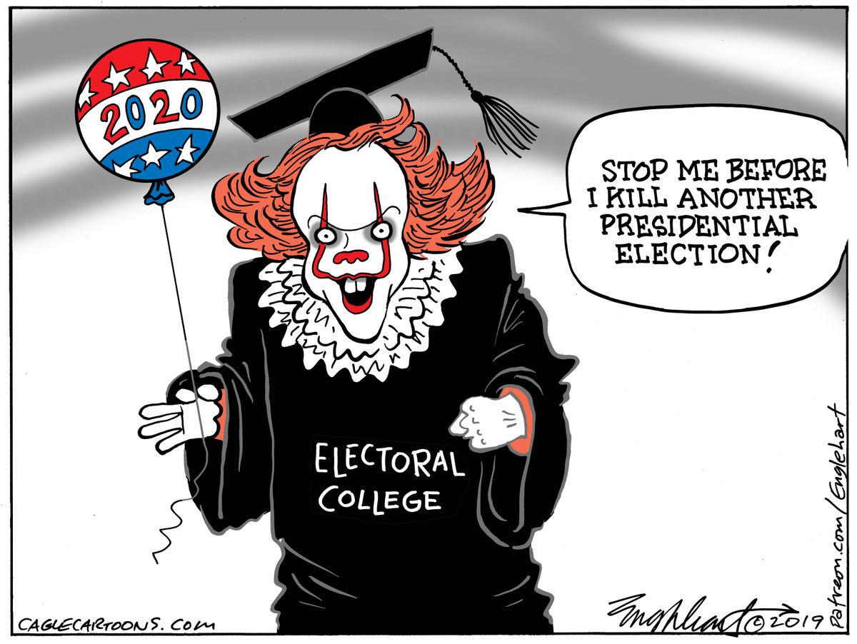 Political Cartoon U.S. Pennywise It Electoral College 2020 Election ...