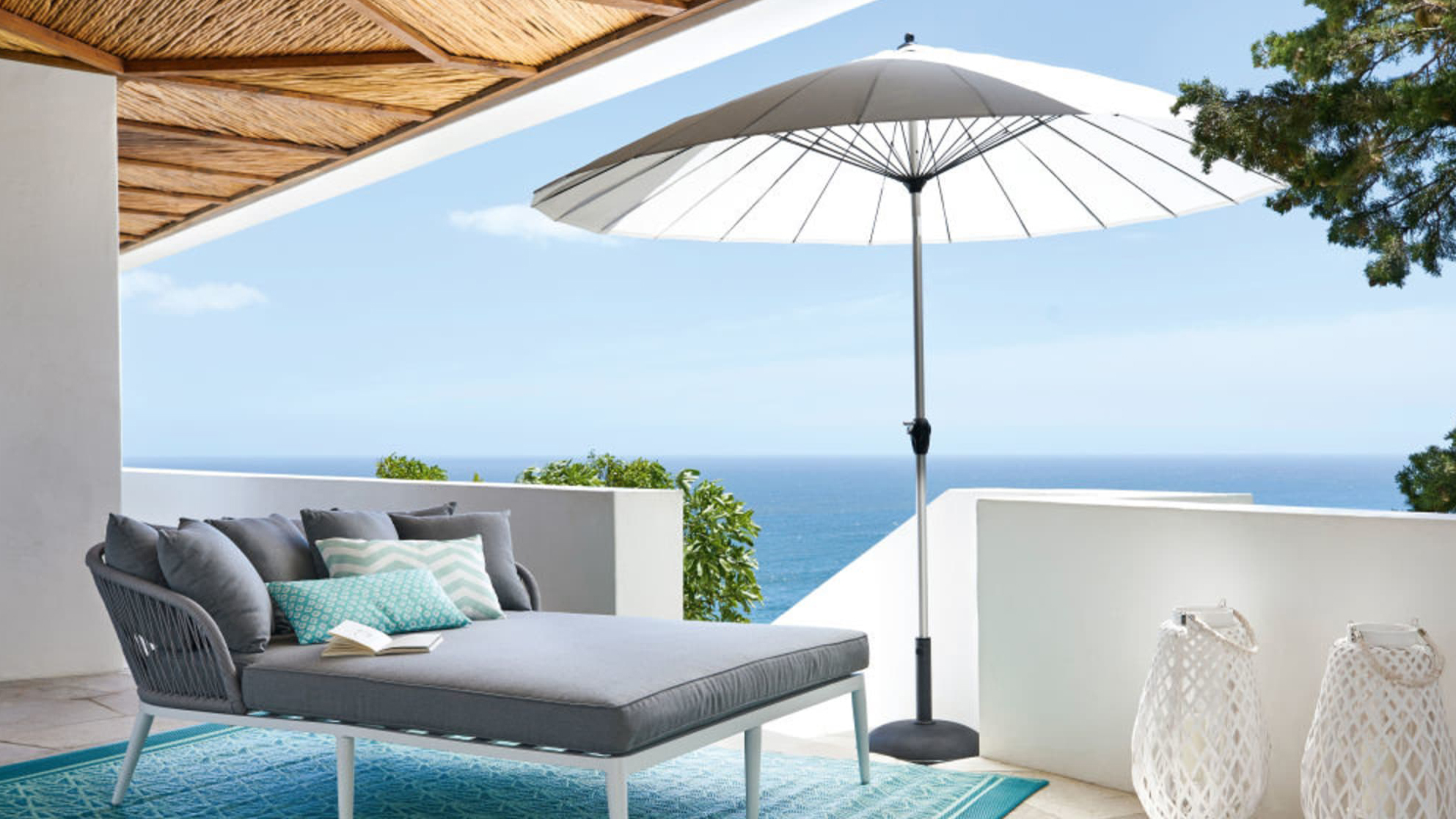 3m Tilting Garden Parasol | Fasci Garden