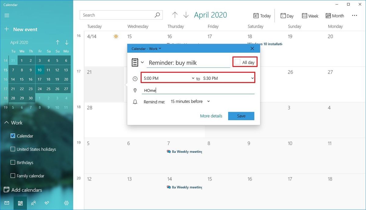 How to use the Windows 10 Calendar app | Windows Central