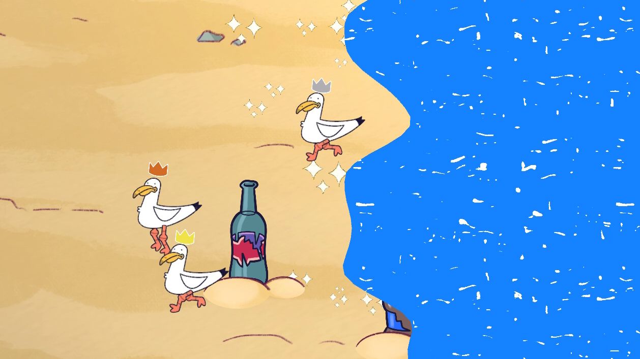Play an endless, ruthless seagull battle royale in The Beach | PC Gamer