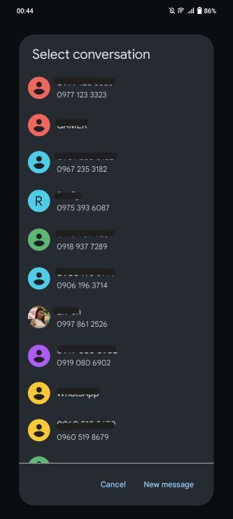 Google Messages streamlines conversation picker UI for sharing content | Android Central
