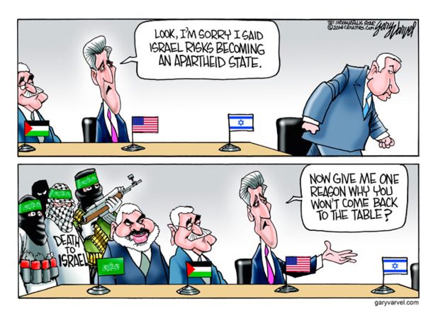 Political cartoon John Kerry Israel | The Week