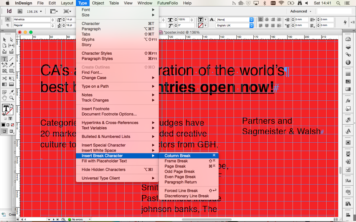 Make a typographical poster using Adobe InDesign | Creative Bloq