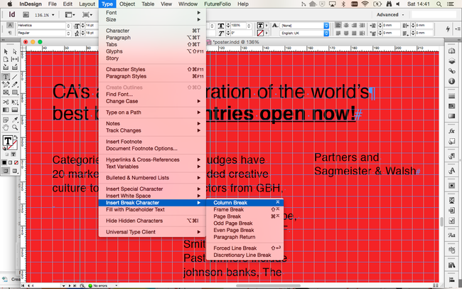 Make a typographical poster using Adobe InDesign | Creative Bloq
