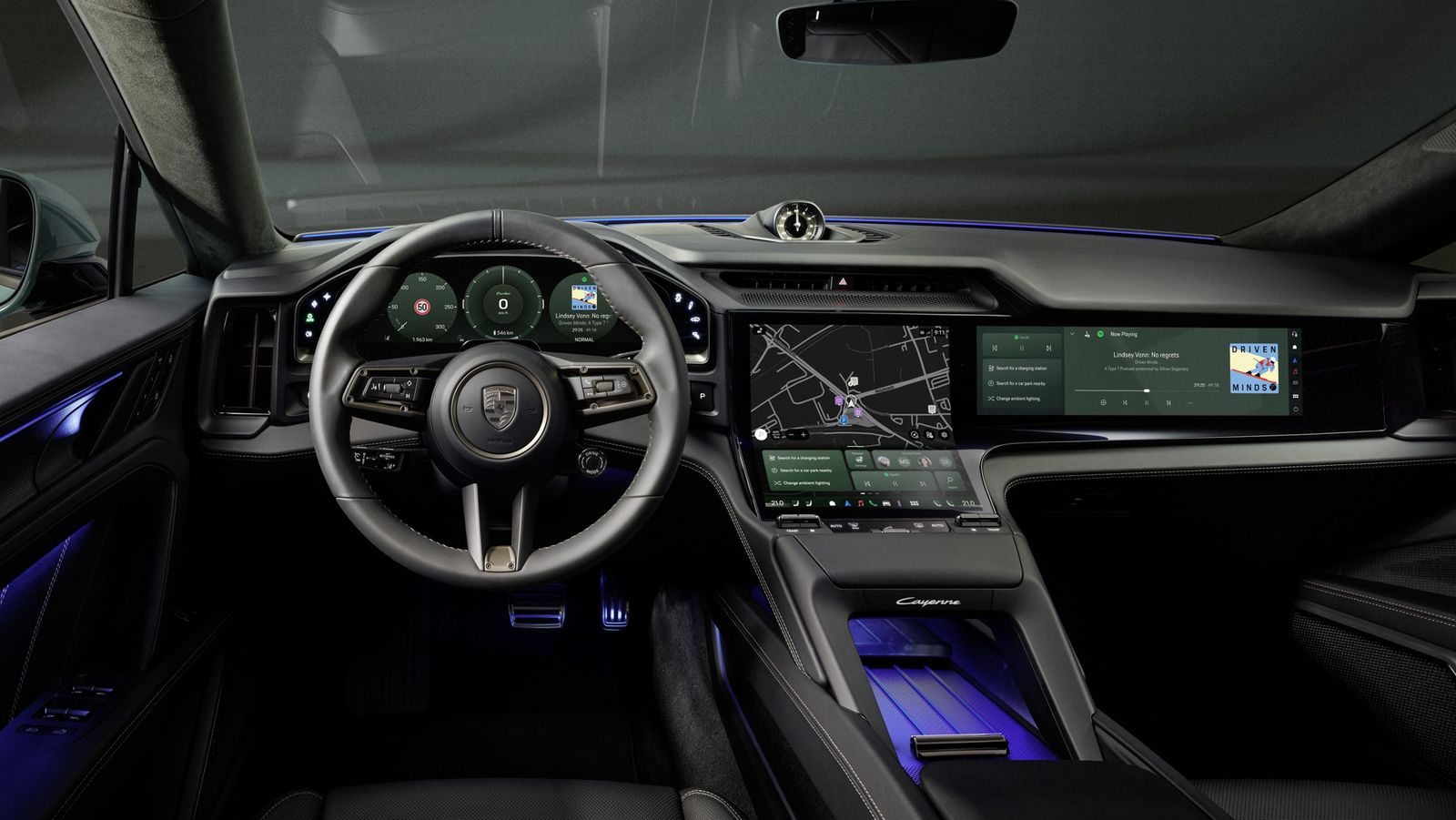 The Porsche Cayenne EV's huge curved touchscreen is like nothing else | T3