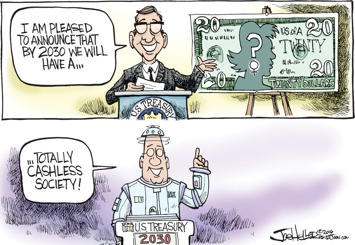 Political Cartoon U.S. 20 Dollar Bill | The Week