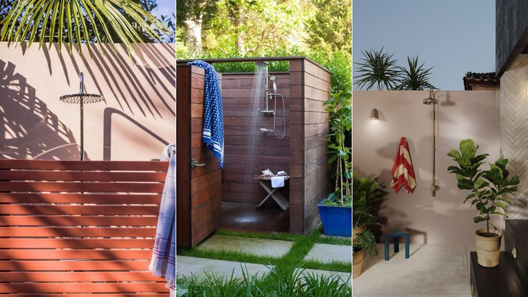 13 outdoor shower ideas for a useful, luxurious yard feature | Homes ...