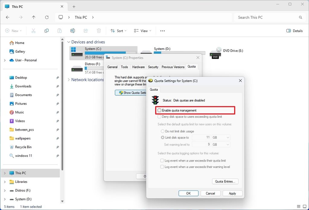 How to use Disk Quotas on Windows 11 | Windows Central