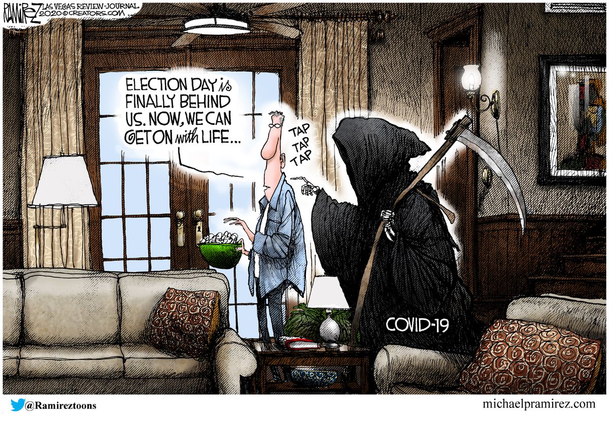 Editorial Cartoon U.S. election COVID | The Week