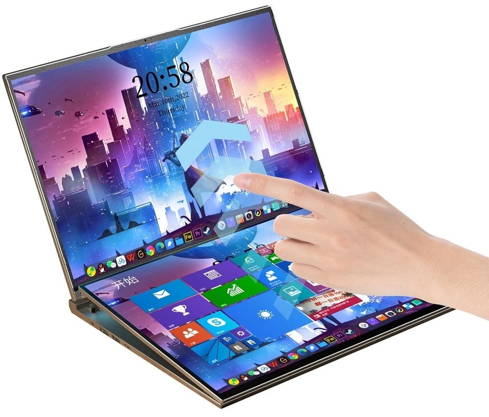 This Core i5-12450H laptop trades a physical keyboard for dual 16-inch ...