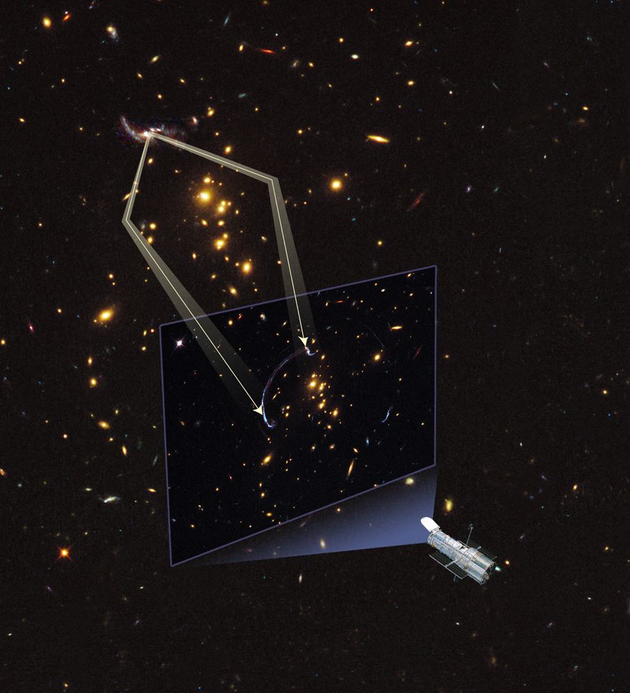 Brightest Galaxy Ever Seen With Gravity Lens Shines in Hubble Photo | Space