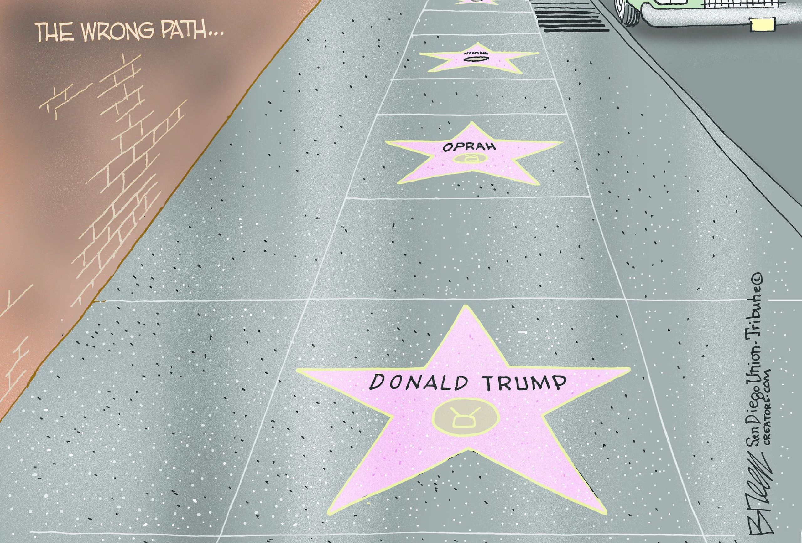 Political cartoon U.S. Oprah 2020 Hollywood presidency | The Week