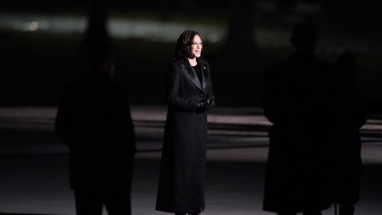 Kamala Harris Inauguration Night All-Black Outfit by Sergio Hudson ...