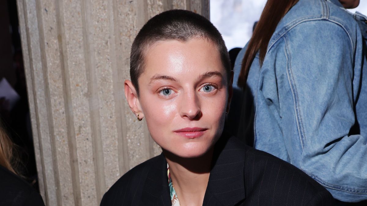 The Crown's Emma Corrin Showed Off a Shaggy Pink Haircut | Marie Claire