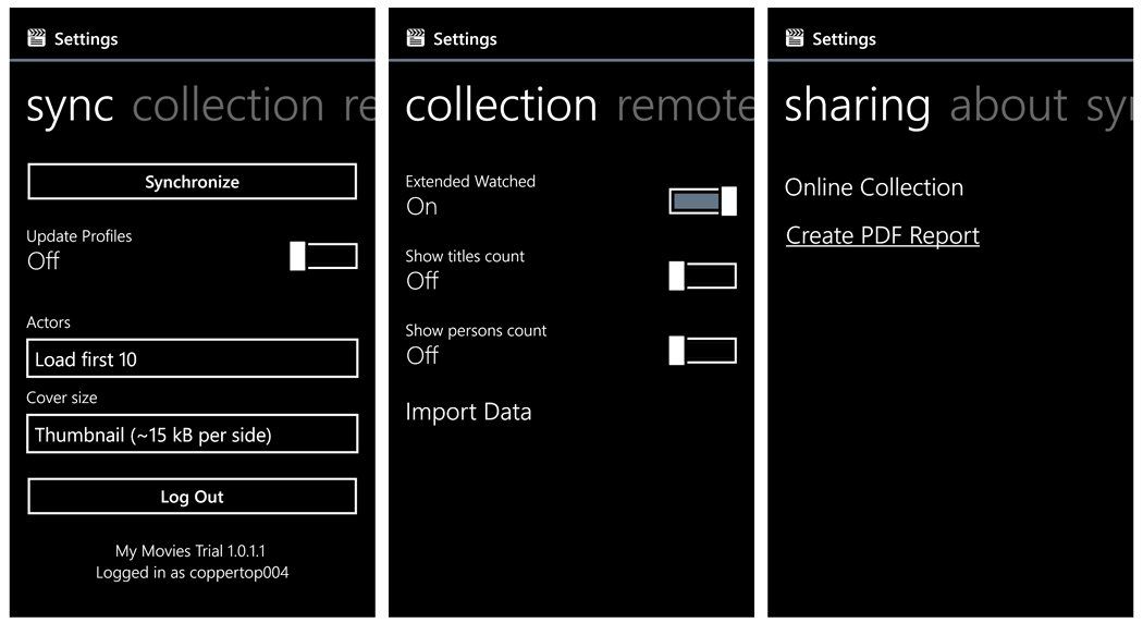 My Movies, keeping track of your movie collection from your Windows ...