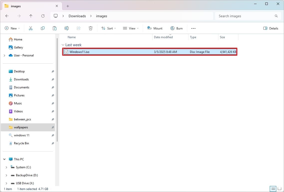 Windows 11 mounting an ISO image process | Windows Central