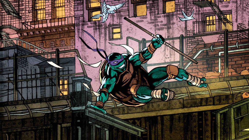 The TMNT race across New York in Danny Earls' interlocking, Easter egg ...