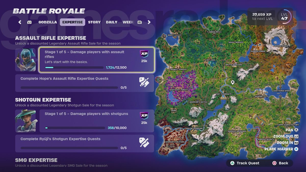 Fortnite Quests in Chapter 6 Season 1 | GamesRadar+
