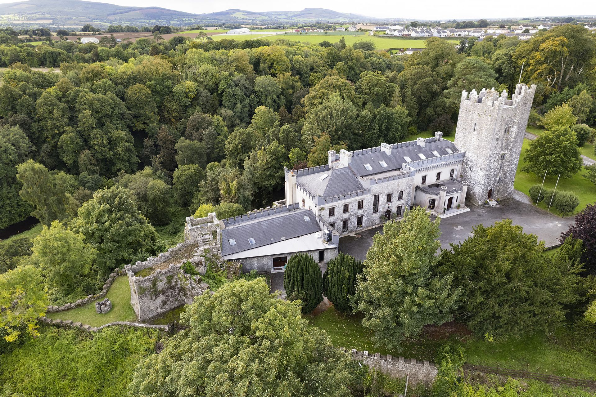 A medieval castle once besieged by Oliver Cromwell is now up for sale ...