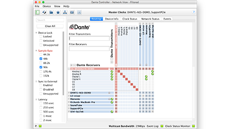 Dante Controller Qt X Programming For Dante Audio Sources Biamp