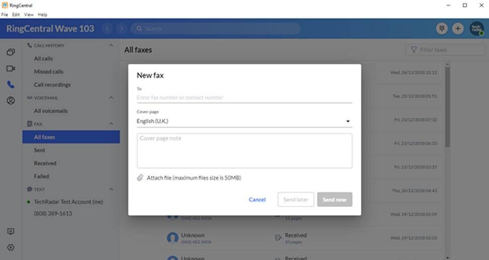 RingCentral Fax review | TechRadar