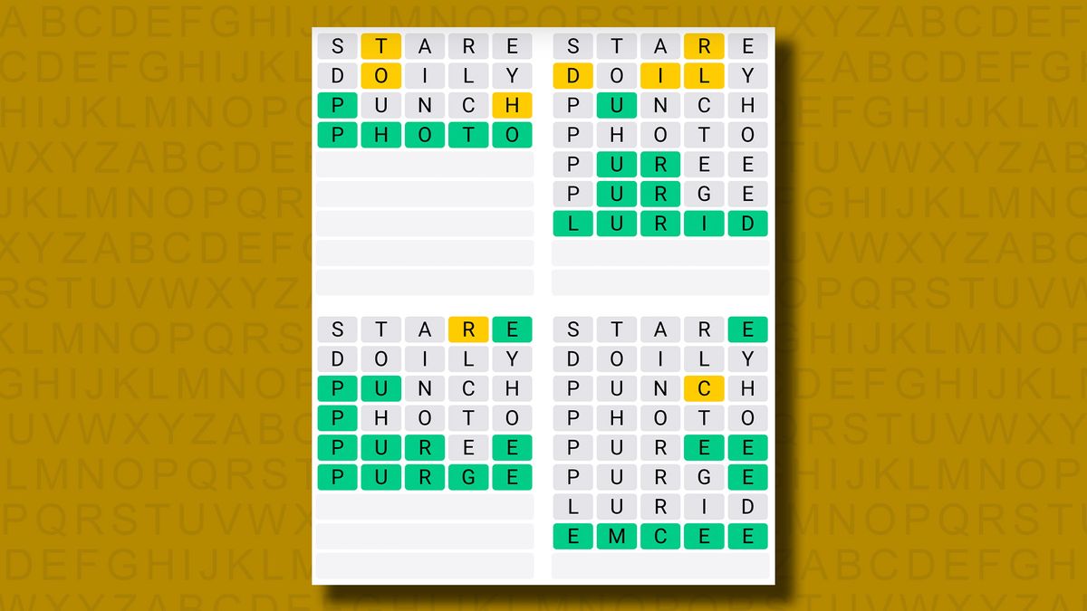 Quordle today – hints and answers for Monday, May 27 (game #854 ...