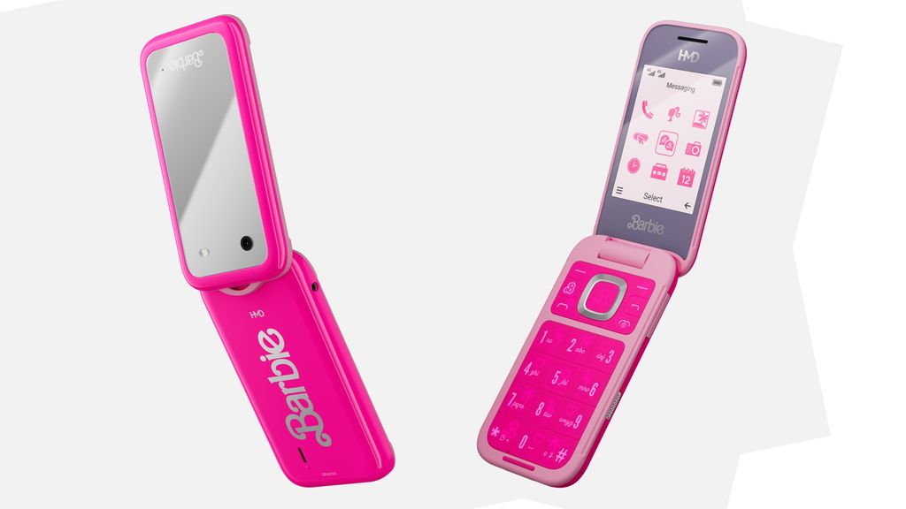 HMD's Barbie Phone is a retro-styled pink flip phone that offers a ...