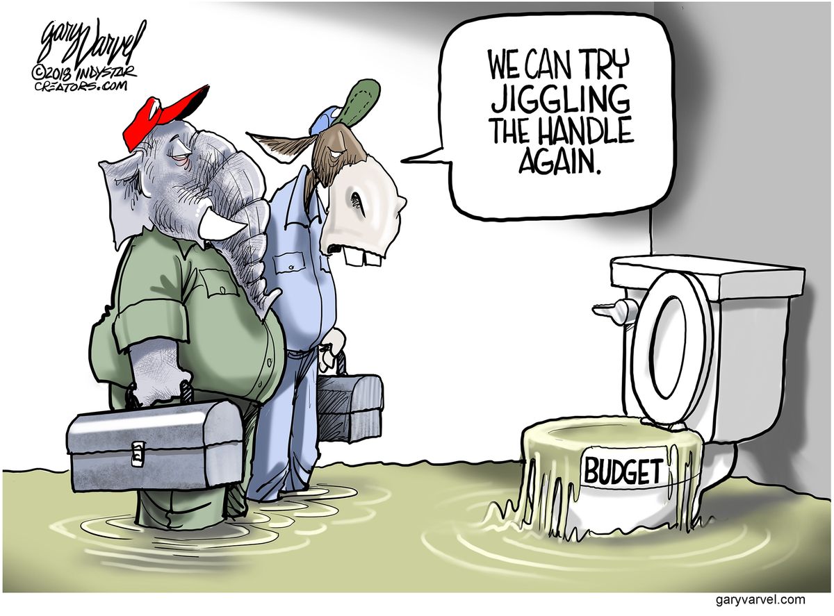 Political cartoon U.S. Congress budget deal government shutdown | The Week
