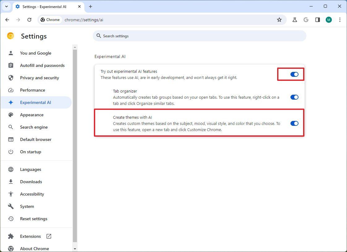 How to create AI themes for Chrome on Windows 11 | Windows Central