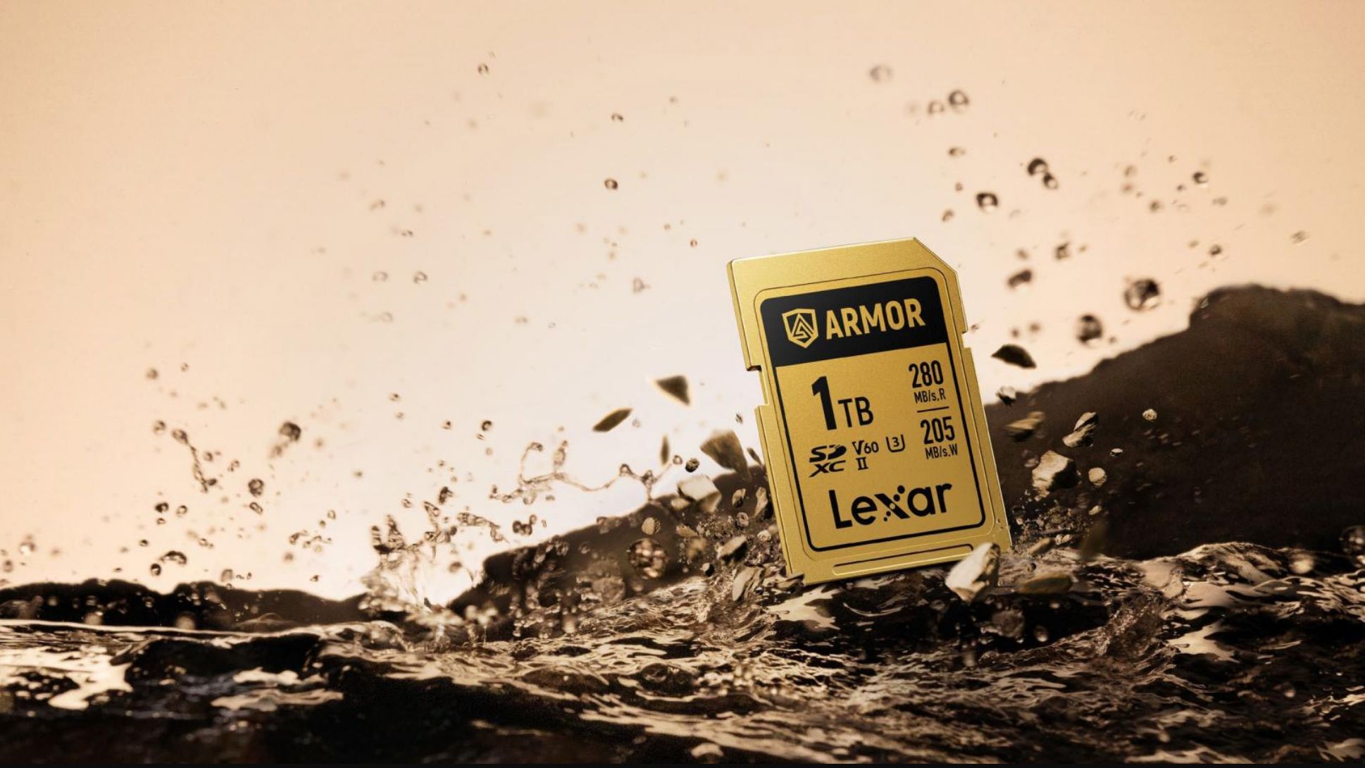 Lexar launches a 1TB Armor Gold SDXC UHS-II memory card for high ...