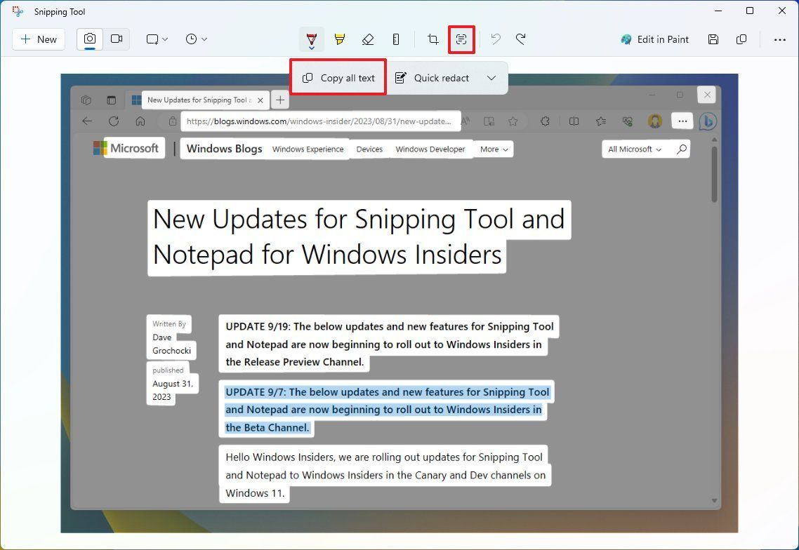 What's new with Snipping Tool on Windows 11 version 23H2 | Windows Central