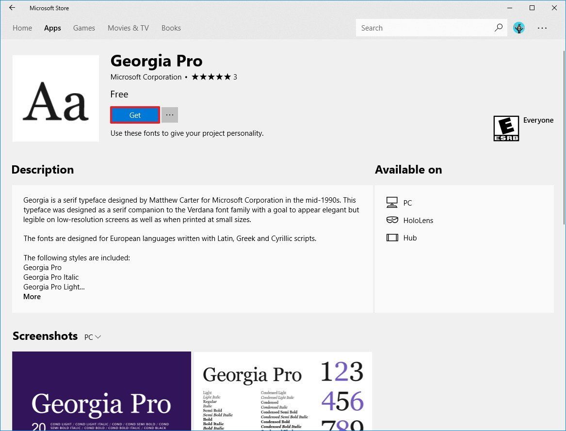 How to manage Fonts settings on the Windows 10 April 2018 Update ...