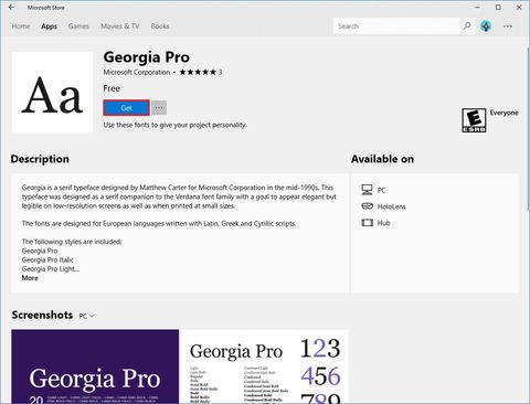 How to manage Fonts settings on the Windows 10 April 2018 Update ...