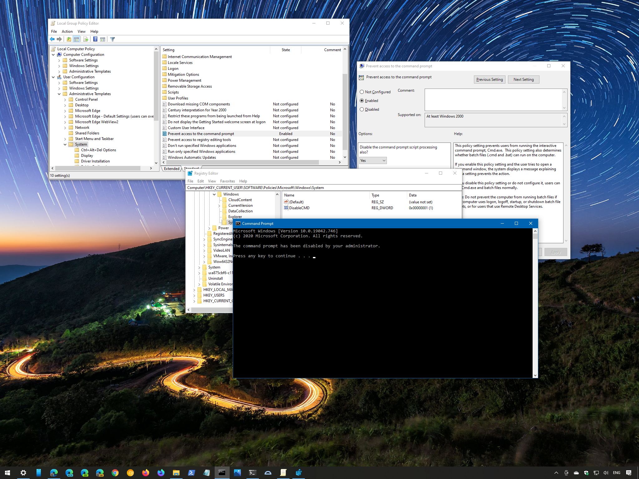 How To Disable Command Prompt On Windows 10 Windows Central