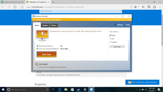 Windows Security Tools Come Together in Creators Update | Laptop Mag