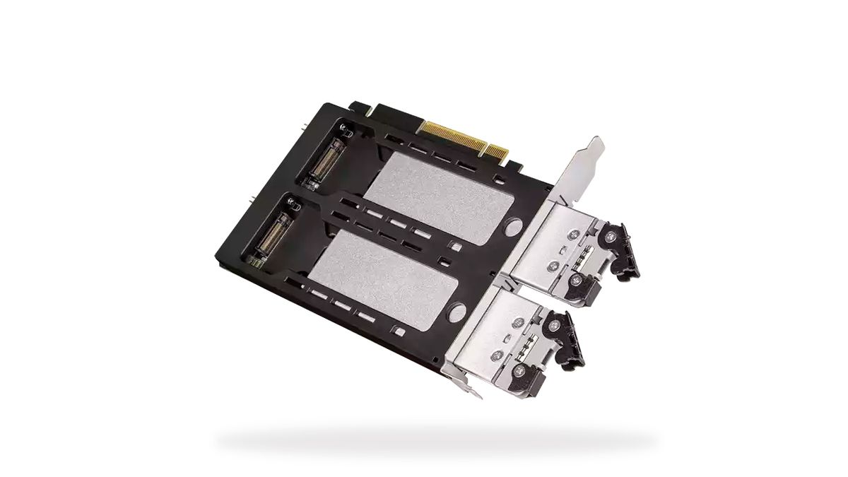 PCIe Card Adds M.2 SSDs You Can Swap With Your PC Closed | Tom's Hardware