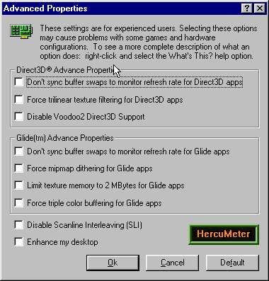 The Options Menu Of The Stingray 2 - Voodoo² Accelerator Review ...