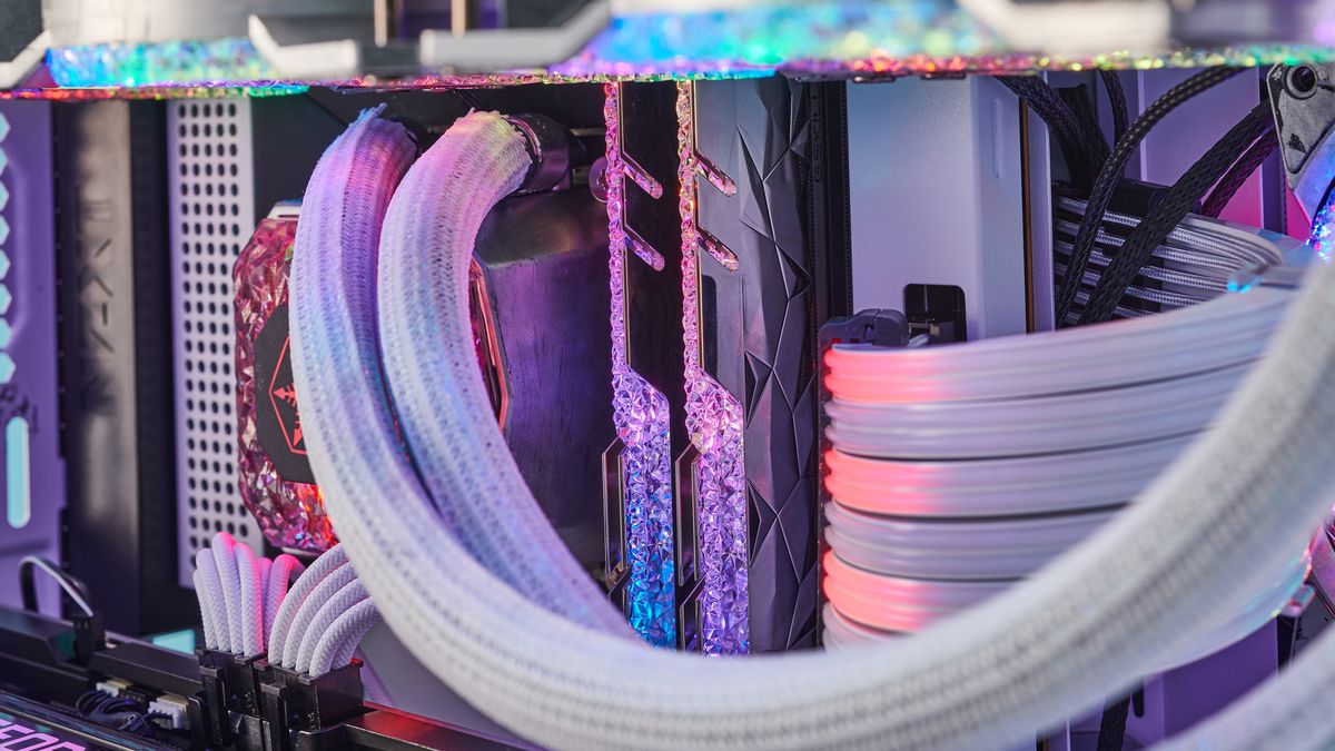 I built a gaming PC using every crystal component I could find | TechRadar