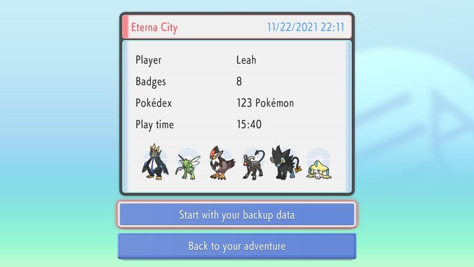 How to save and load game data in Pokémon Brilliant Diamond and Shining ...