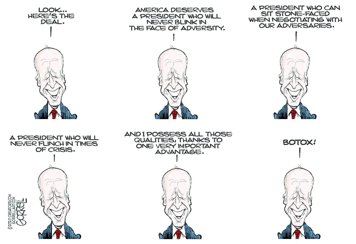 Political Cartoon U.S. Joe Biden botox | The Week
