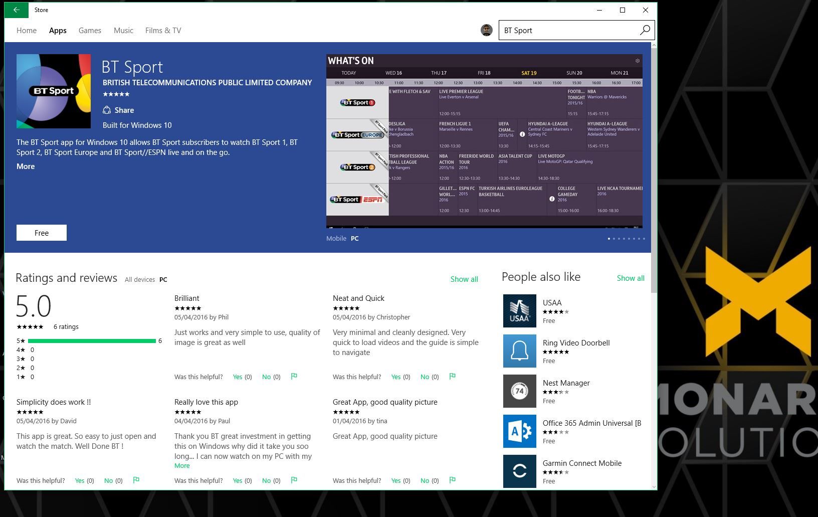 BT Sport unleashes new app for Windows 10 | Windows Central