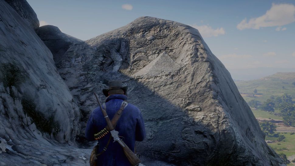 Red Dead Redemption 2 rock carvings | GamesRadar+