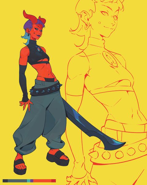 Meet female character designs with attitude in this artist's ...