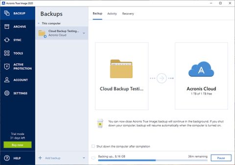 Acronis Cyber Protect Home Office cloud backup review | Tom's Guide